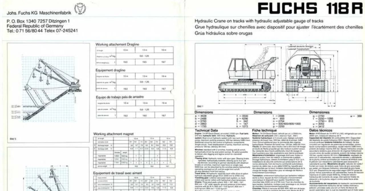 Johs. Fuchs KG Maschinenfabrik FUCHS 118R｜建設機械化ライブラリー