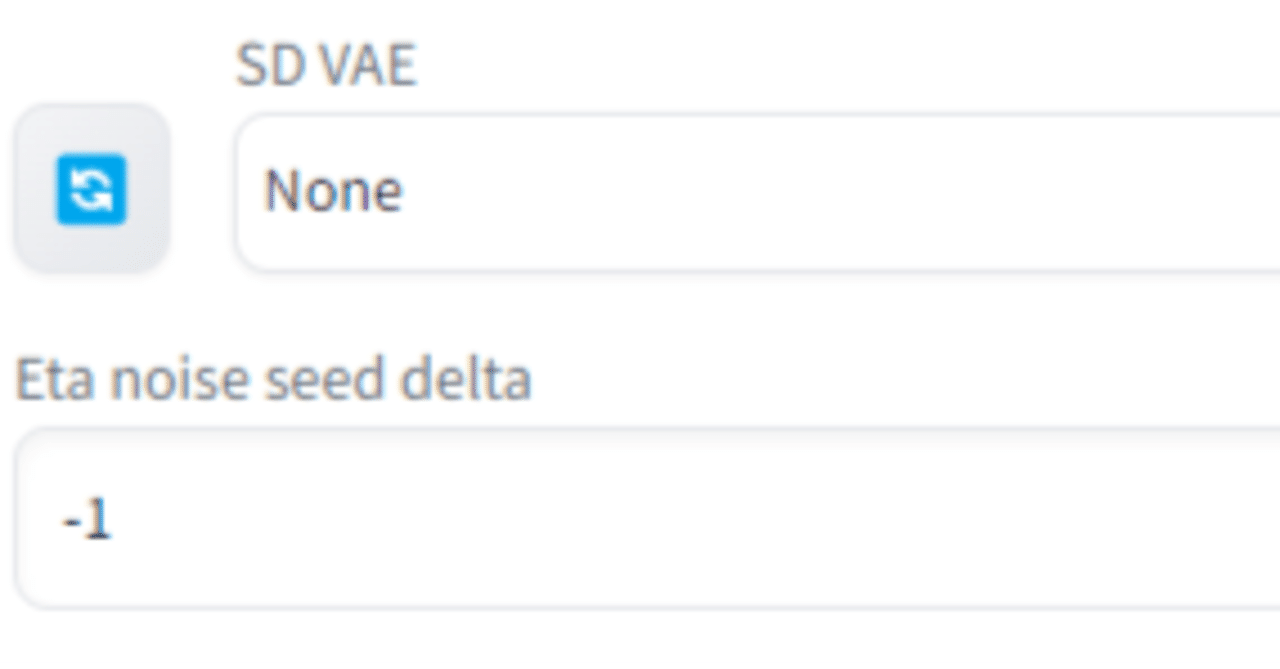 Stable Diffusion web UIでVAEなどの設定項目を正面に表示する方法｜opvelll
