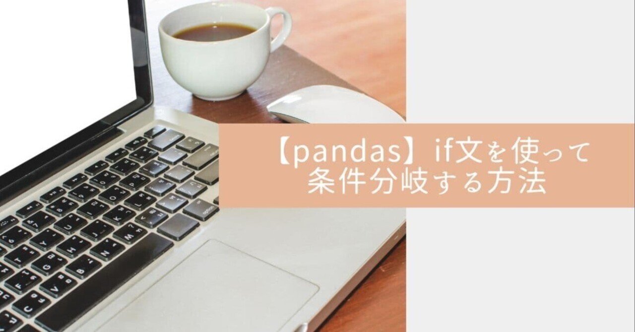 【pandas】if文を使って条件分岐する方法｜わくほこ