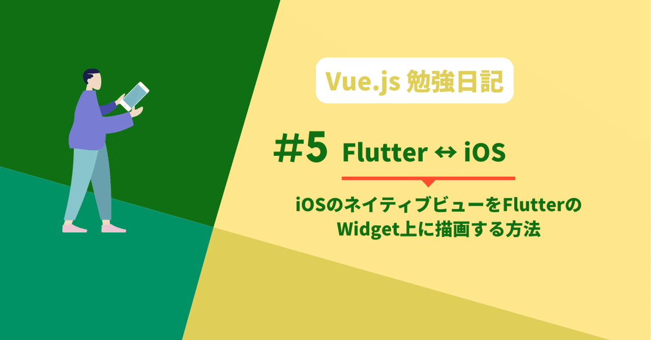 Flutter勉強日記: iOSのネイティブビューをFlutterのWidget上に描画する方法｜mizutory