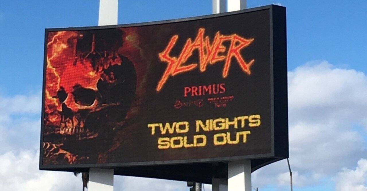 あえて今、Slayerの最終公演を振り返る｜てぃーつお