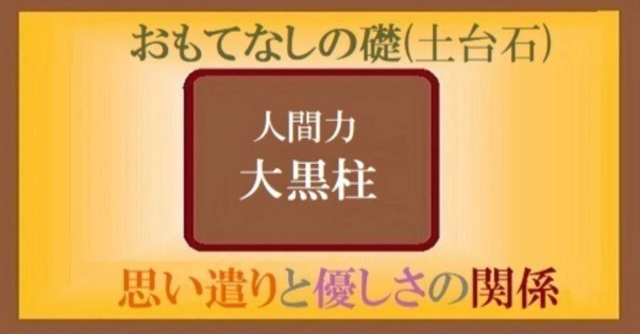 おもてなしと心の大黒柱｢思い遣り｣｜Project礎 motoi.tanabe - minoru