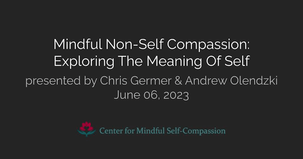 Non-Self Compassionワークショップ参加レポート〜「セルフ・コンパッション」の「セルフ」とは何？なぜ入れる必要があったか ...