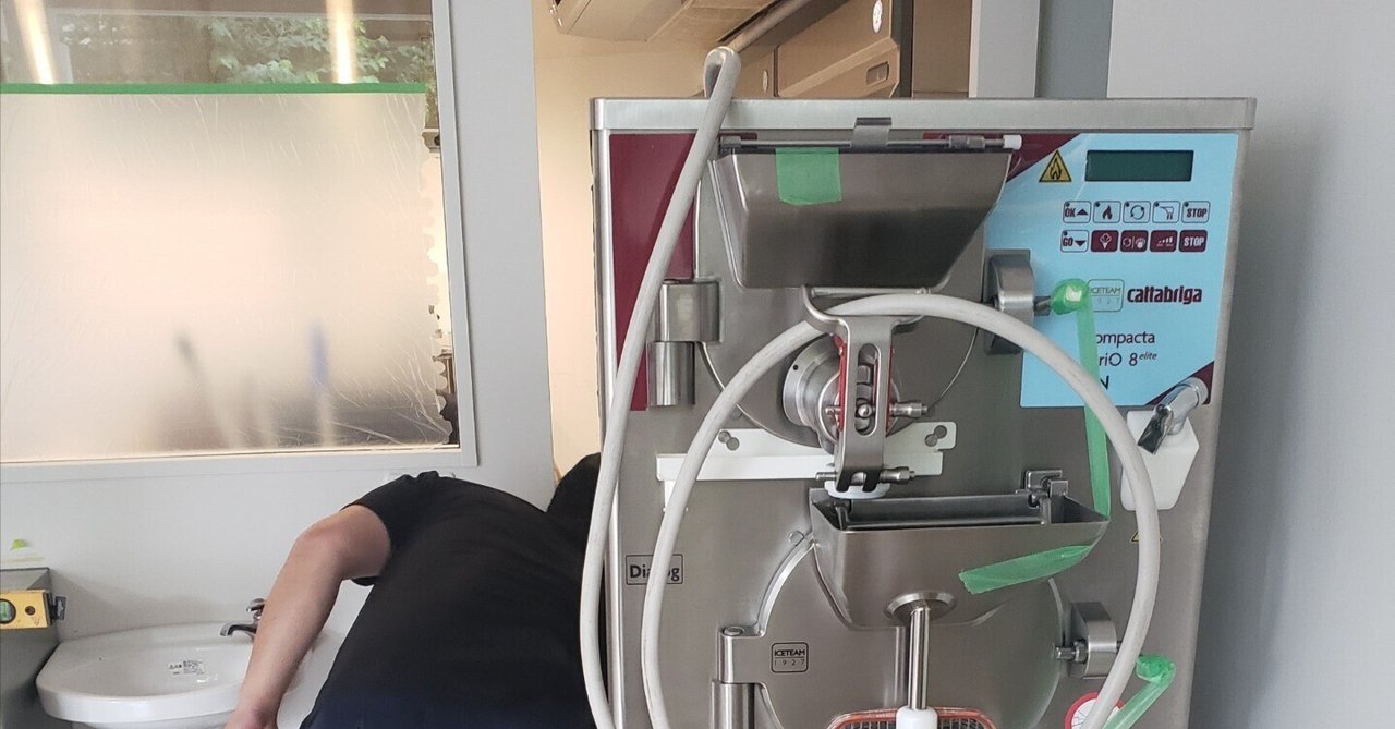 YAYOI TOKYO 7月オープン #99 とうとうジェラートマシーンが納品！｜OtsukaYosuke 大塚陽介