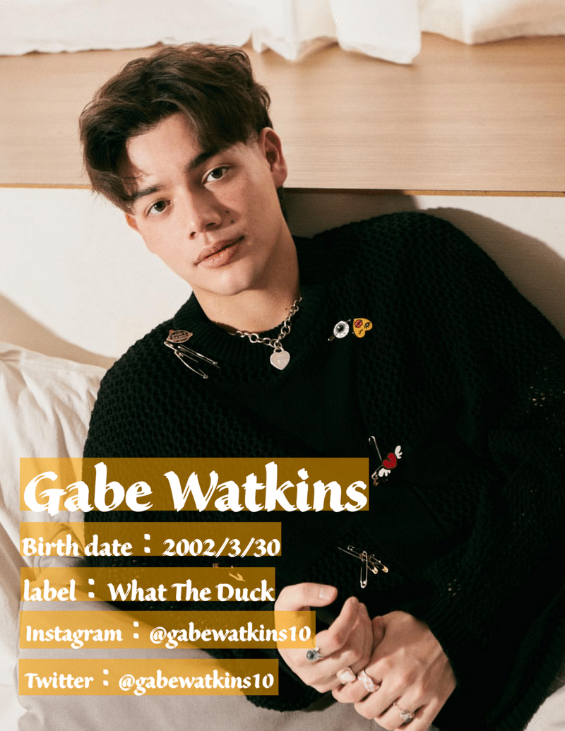 World Wideな活動に期待のGabe Watkinsに夢中！｜もーり