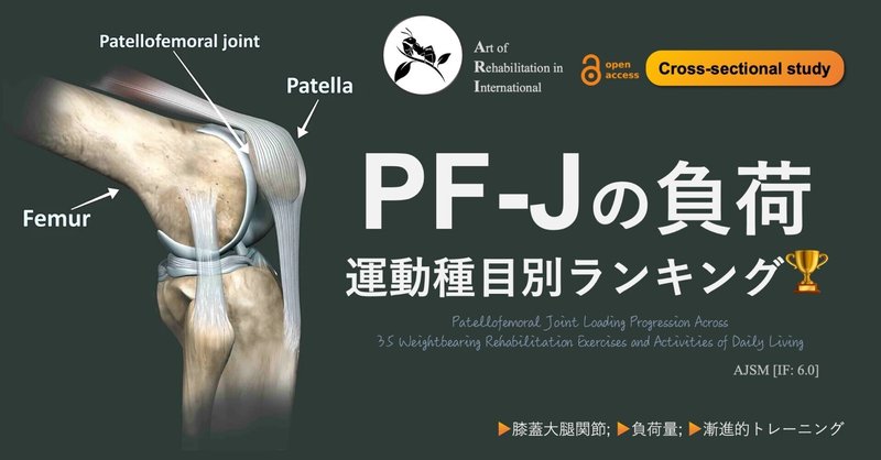 膝蓋大腿関節(pf J)の負荷。運動種目別ランキング|super Human 理学療法士/保健学博士 Phd