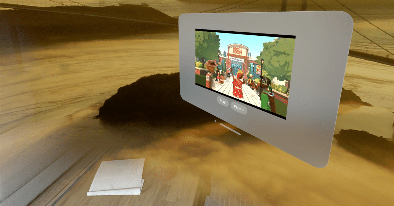 Apple Vision Pro (visionOS) で Immersive Space : Progressive の環境下で動画を再生する方法｜Sadao Tokuyama