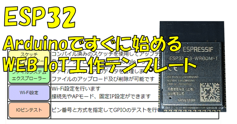 【配布有】ESP32 Arduino IOT工作テンプレート（ESP32 / ESP32-S3 / ESP32-C3）｜Rcat999