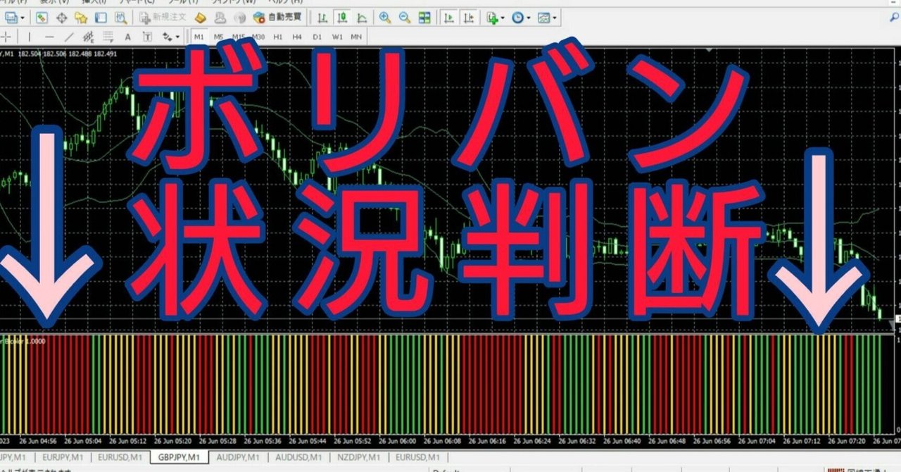 【アラート付き】ボリンジャーバンドの状況を色分けしてくれる｜fxbinary