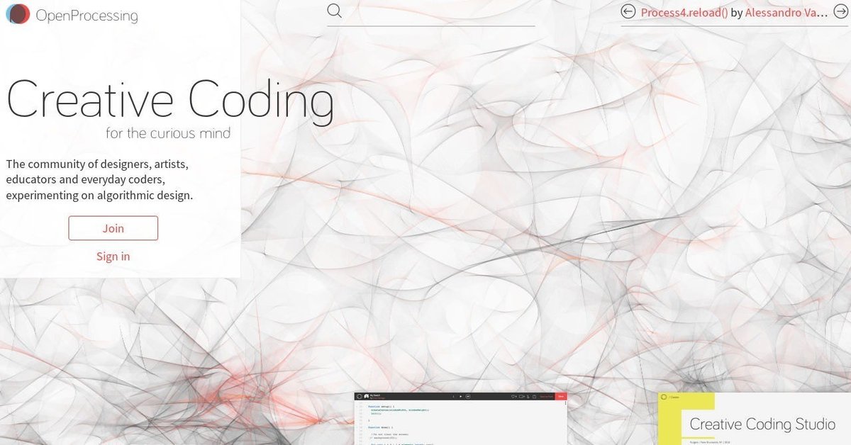 趣味としてのクリエイティブ・コーディング：102：OpenProcessing を使おう｜deconbatch