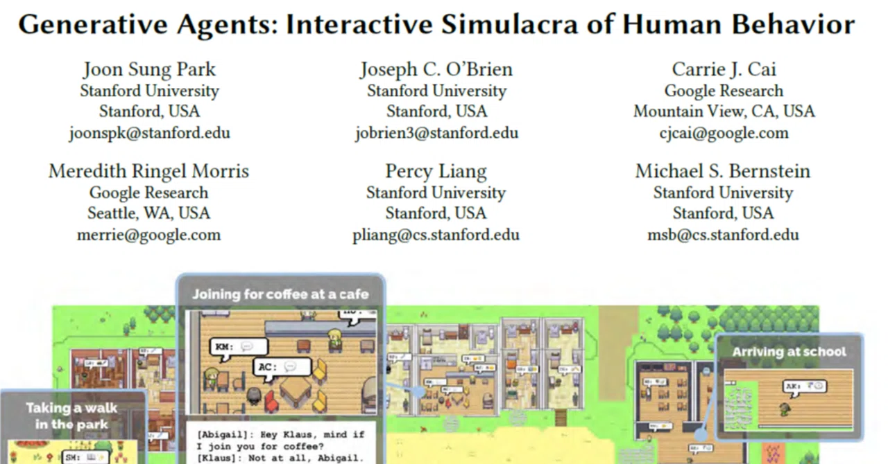 Generative Agents: Interactive Simulacra of Human Behavior [日本語訳]｜猩々博士