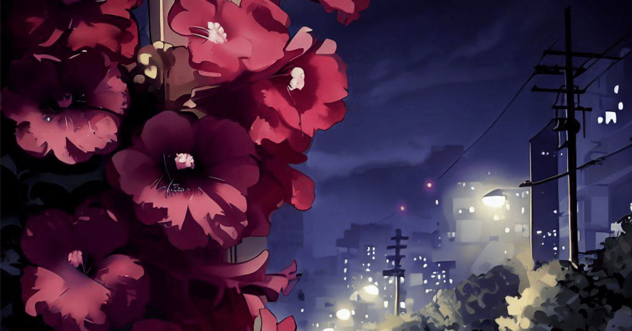 タチアオイとクロモリロード｜Gen Sugai