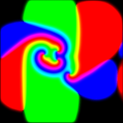 Processing.pyでアート #9 TricoloredVortex｜ryotako