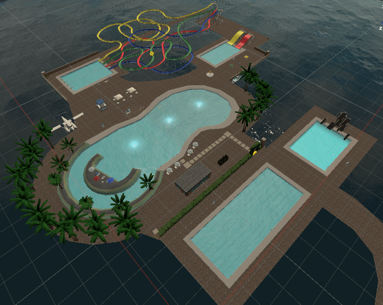 VRChat Water Pool Parkで使ったAsset紹介｜Kluele
