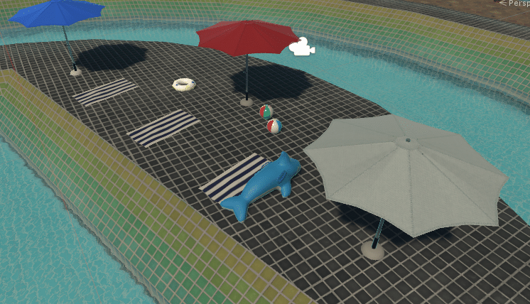 VRChat Water Pool Parkで使ったAsset紹介｜Kluele