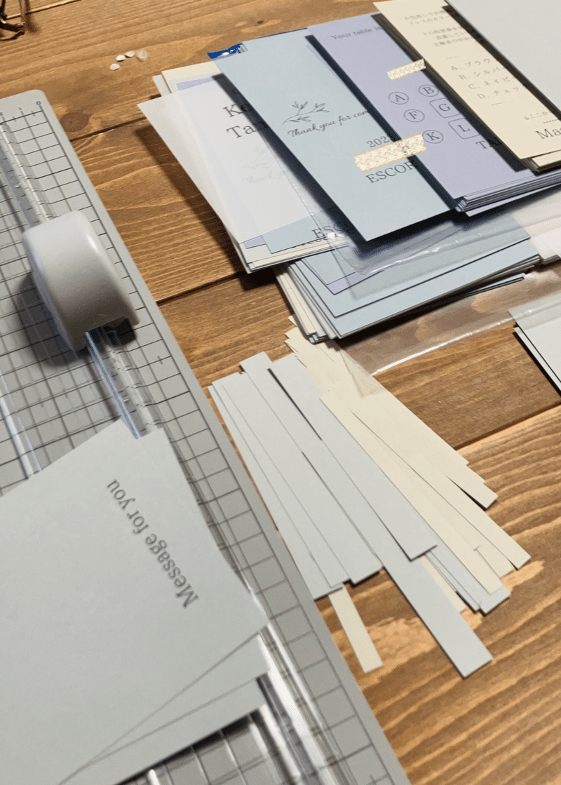 ウェディンググッズDIY(13)エスコートカード｜Tomoka