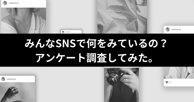 みんなSNSで何をみているの？アンケート調査してみた。｜yk_data【データ分析/マネジメントの本質】