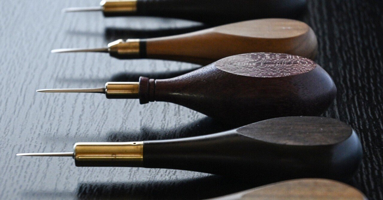 革の手縫いに欠かせない菱錐 -Diamond awl-｜enfoque / 革小物職人