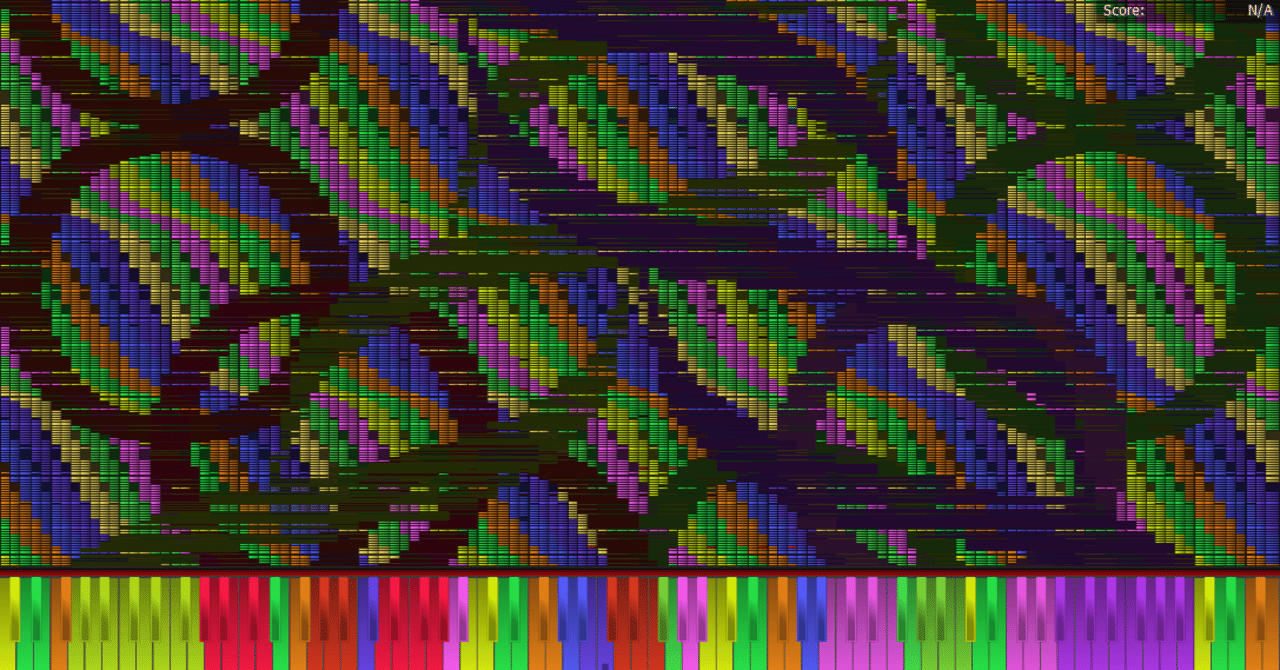 BlackMIDI(黒MIDI)をPiano From Aboveで再生する｜かたろー