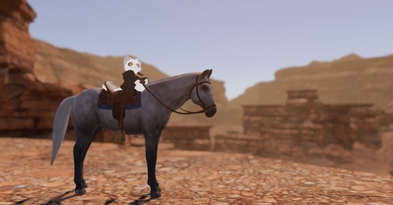 VRChat_World紹介:アメリカ古西部を旅しよう「Horse Canyon」｜アール/武者良太