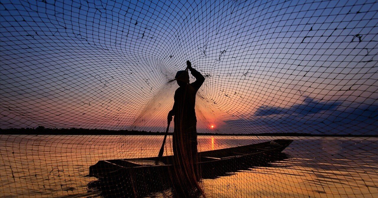 漁業網のような世界をつくる｜ステンドグラス369 Yama