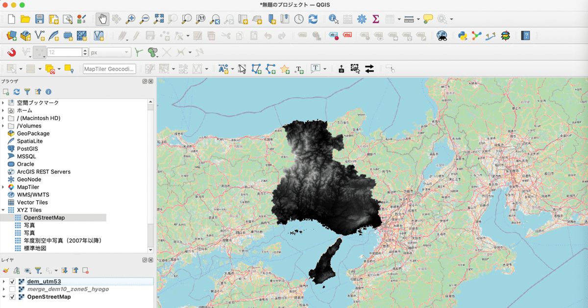 【QGIS】ラスターデータを投影変換する｜rob