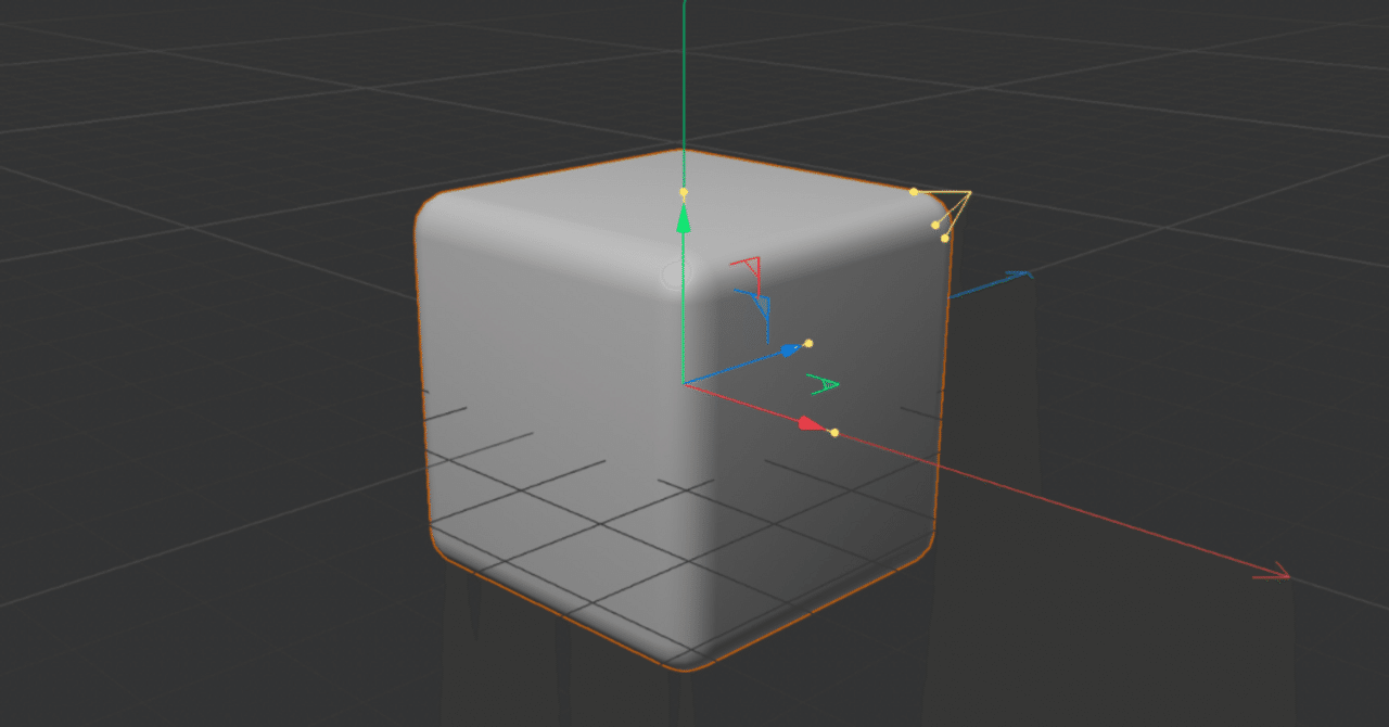 C4D 角を丸くする方法｜ふじさん