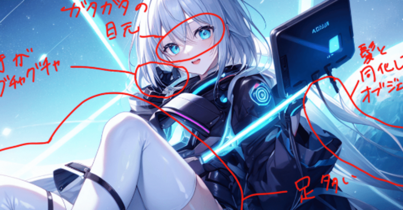 真っ当な絵師のためのAIイラストの弱点分析｜あさ