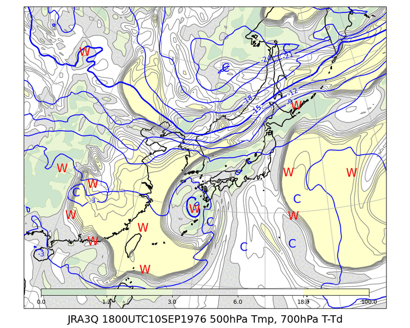 JRA-3Qを利用した、香川県内海における記録的大雨(1976年9月11日)の解析-1｜黒良 龍太