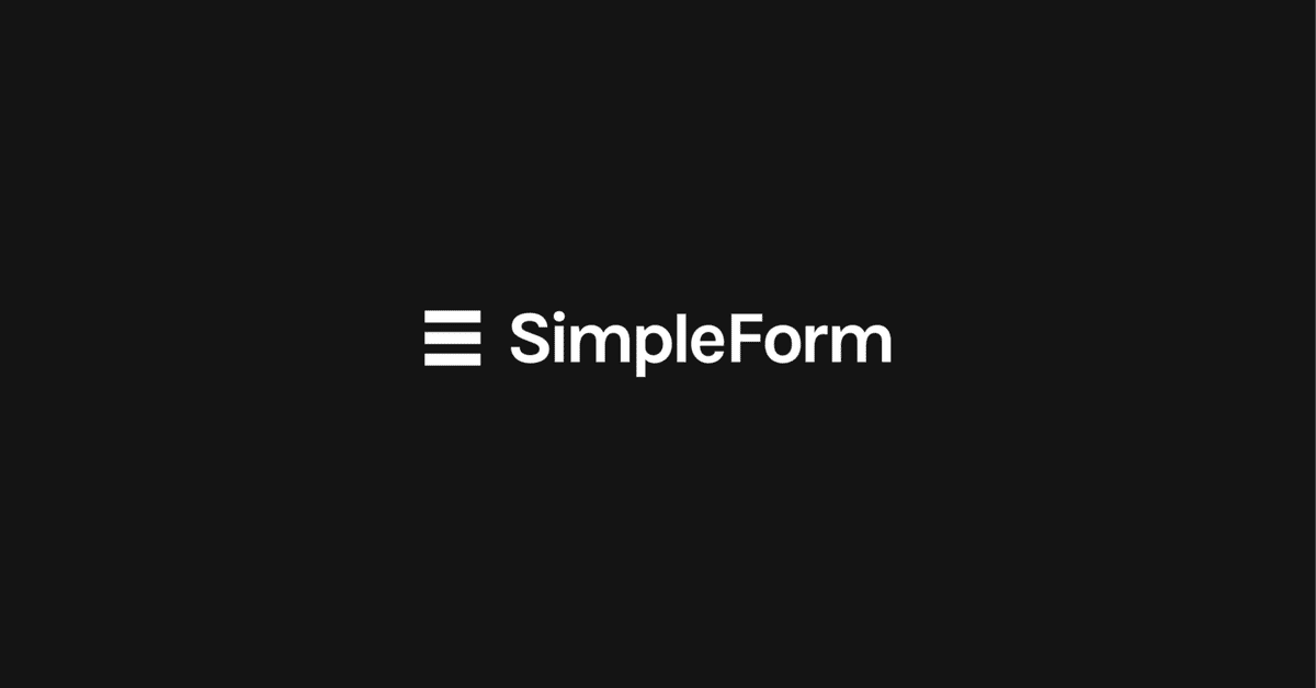 【はじめに】SimpleForm公式noteの歩き方｜SimpleForm, Inc.