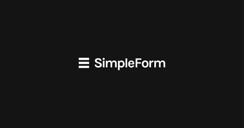 SimpleForm, Inc.｜note