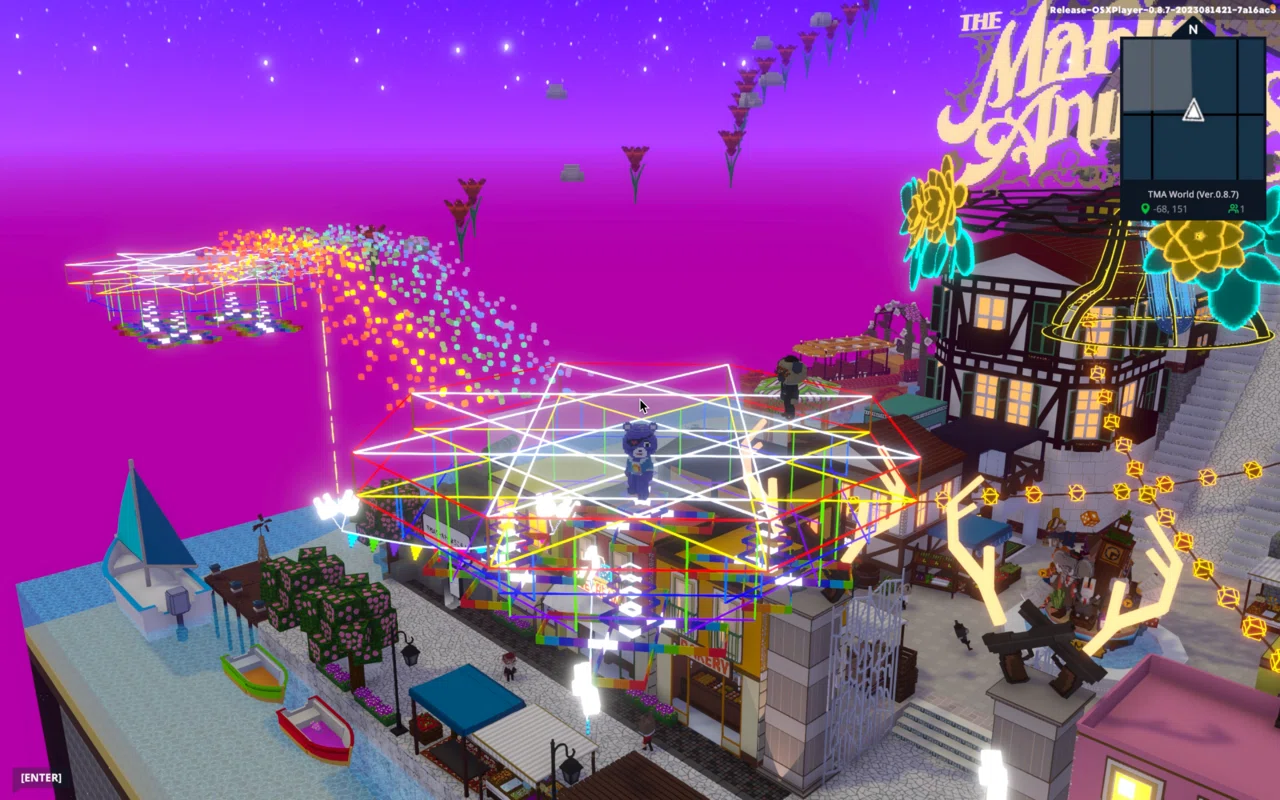 The SandboxのTMA Worldに行ってきました。 とても美しくカワイイ世界でした😍 ハイクオリティなデザインですね ここに行くには ...