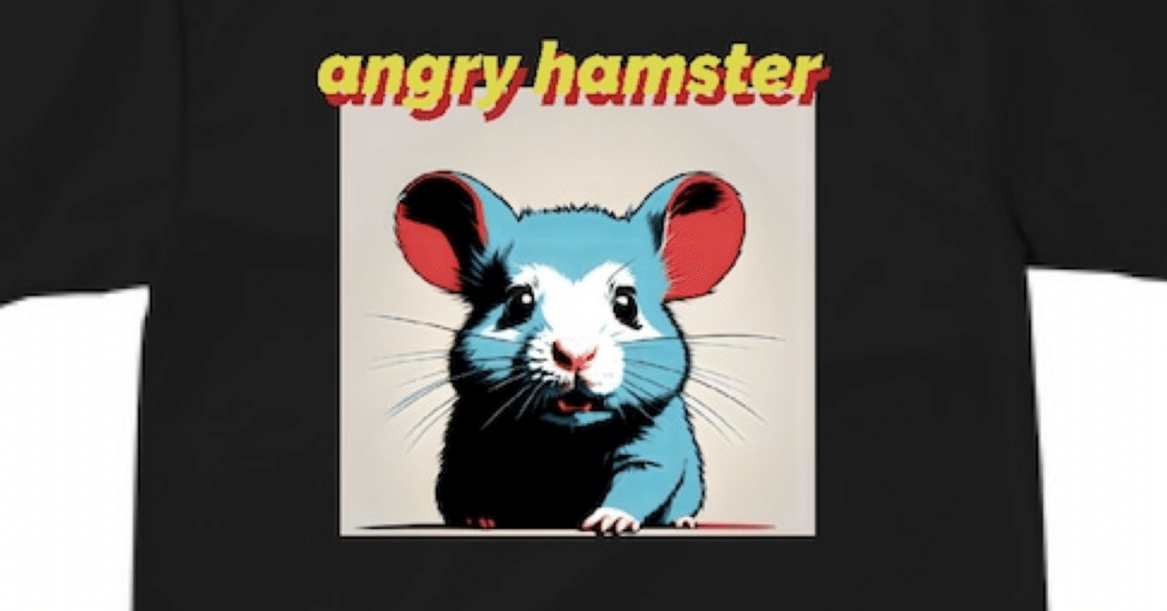 Tシャツ『angry hamster』cojing｜cojing