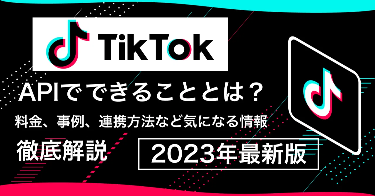 TikTokのAPIでできることとは？事例や利用方法徹底解説！｜井口美寿々@株式会社ネッコスCEO