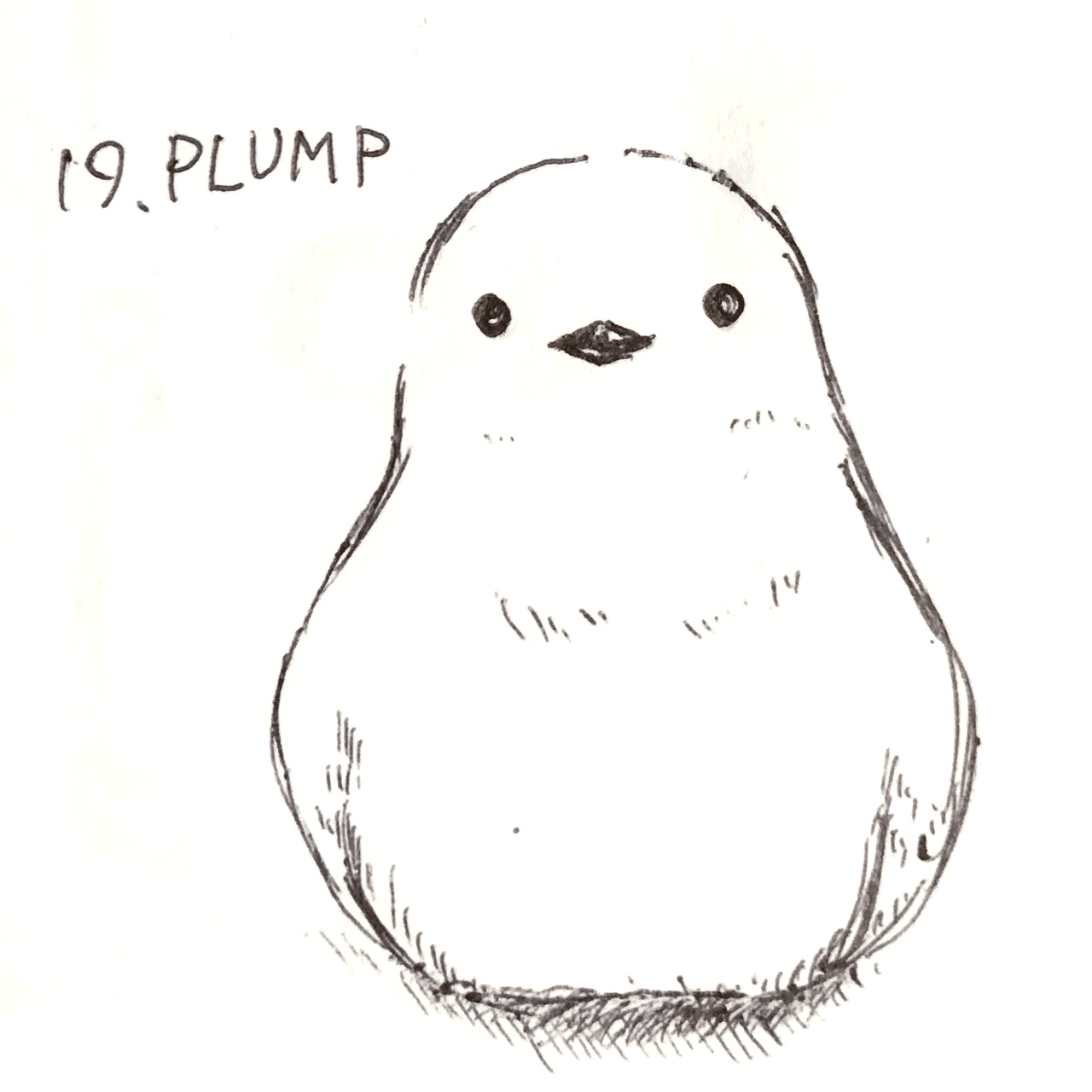 【Inktober2023】19日目"PLUMP"｜かねきょ（漫画・イラスト）