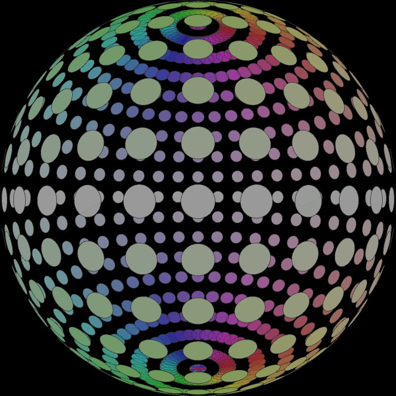 3D の球面を模様で彩るには？｜deconbatch