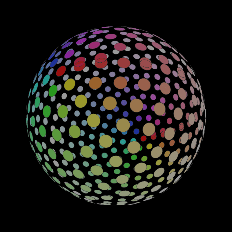 3D の球面を模様で彩るには？｜deconbatch