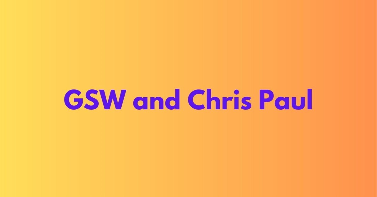 GSWとクリス・ポール。 #NBA #CP3 🤗🏀🙋‍♂️｜ToshiyukiTachibana(橘世界塾のたっとさん)🗺🇯🇵🤗