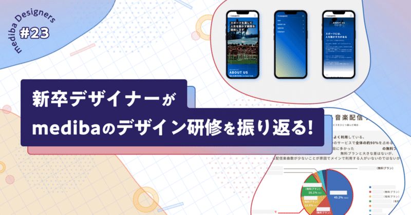新卒デザイナーがmedibaのデザイン研修を振り返る！【mediba Designers #23】｜株式会社mediba