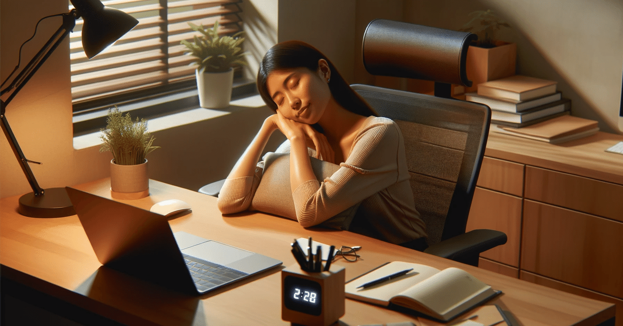 「パワーナップ」で午後の仕事も元気に。｜Ko Seki