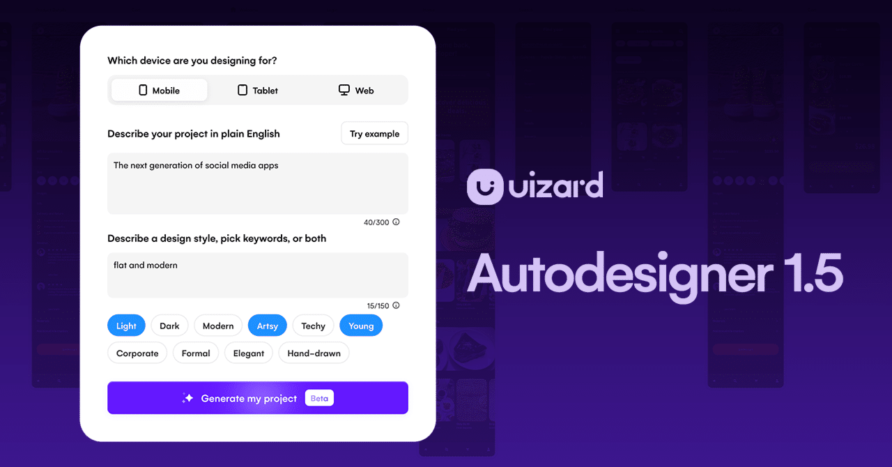 テキストからUIデザインを生成出来るAI「Autodesigner」を試してみた｜SIFCA