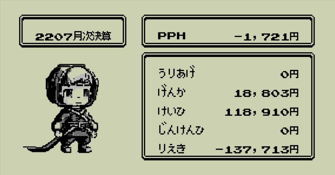 2207月次決算｜Ninja CEO | 自分の会社を経営ゲームにする社長