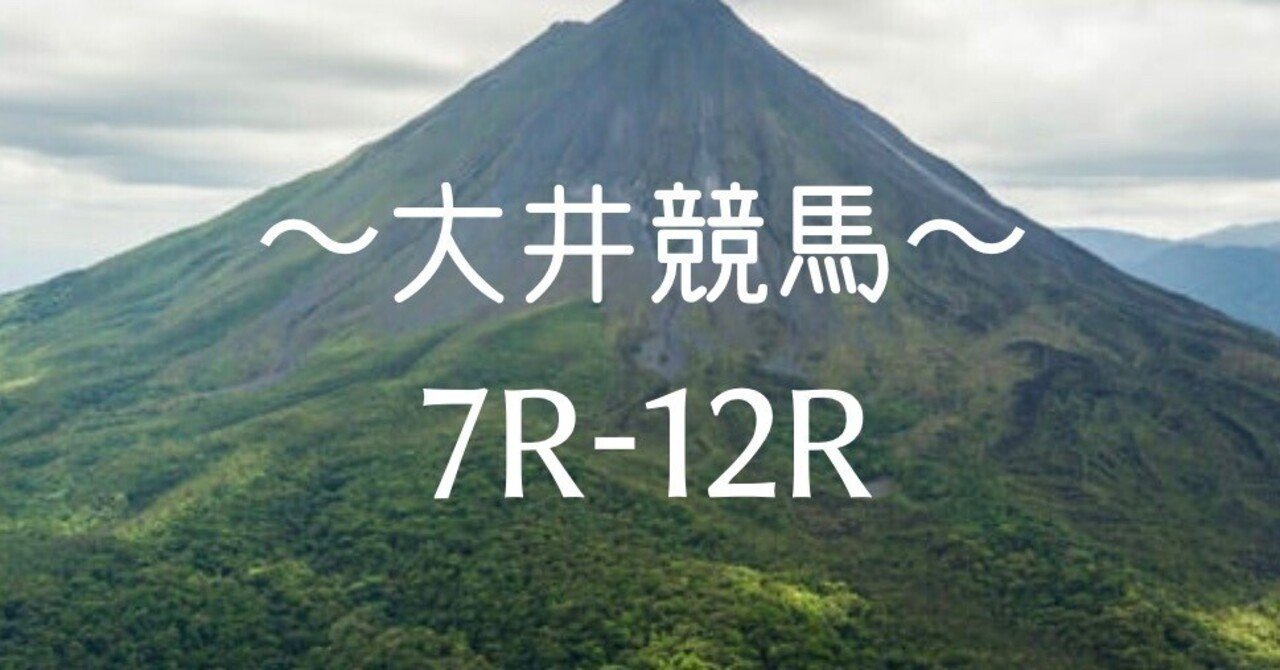 11/14 大井競馬《後編7R〜12R》｜競馬柱