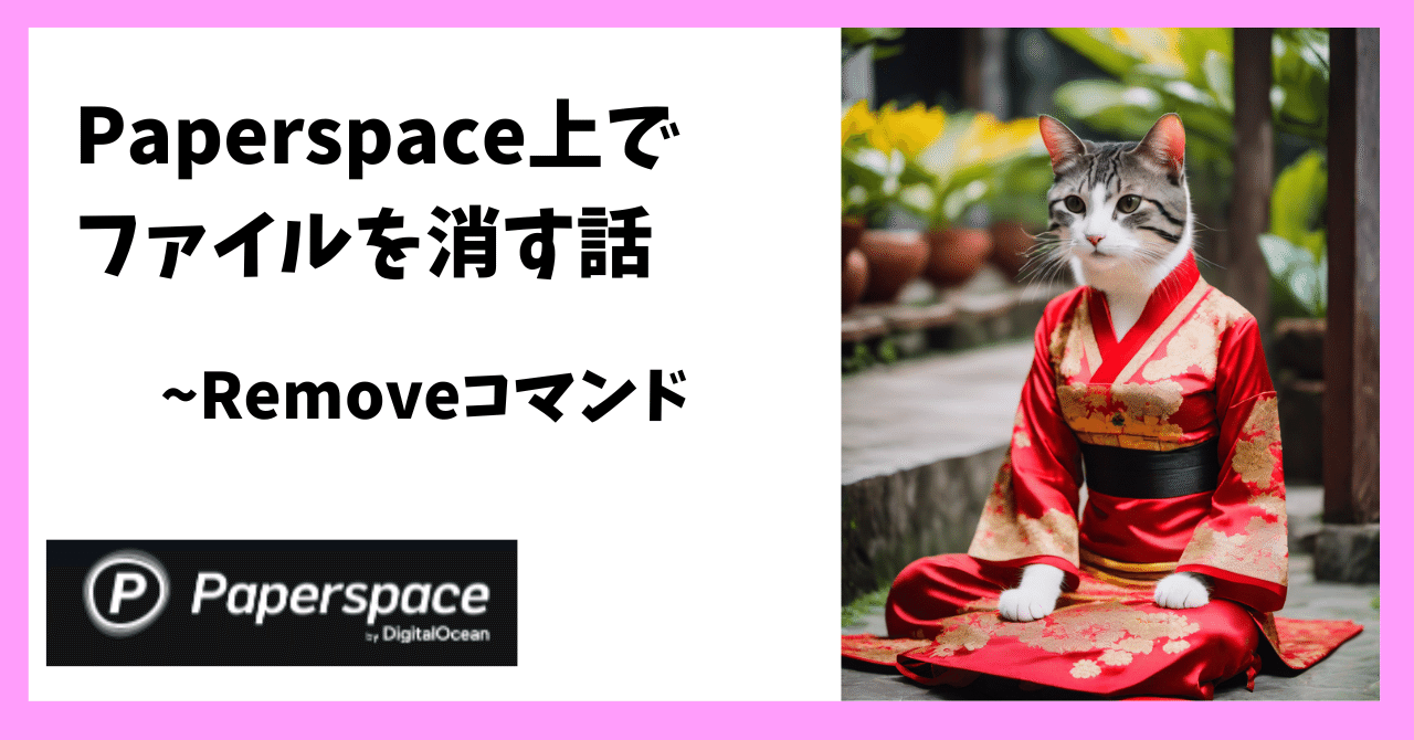 Paperspace上でファイルを消す話｜AI_hinarin