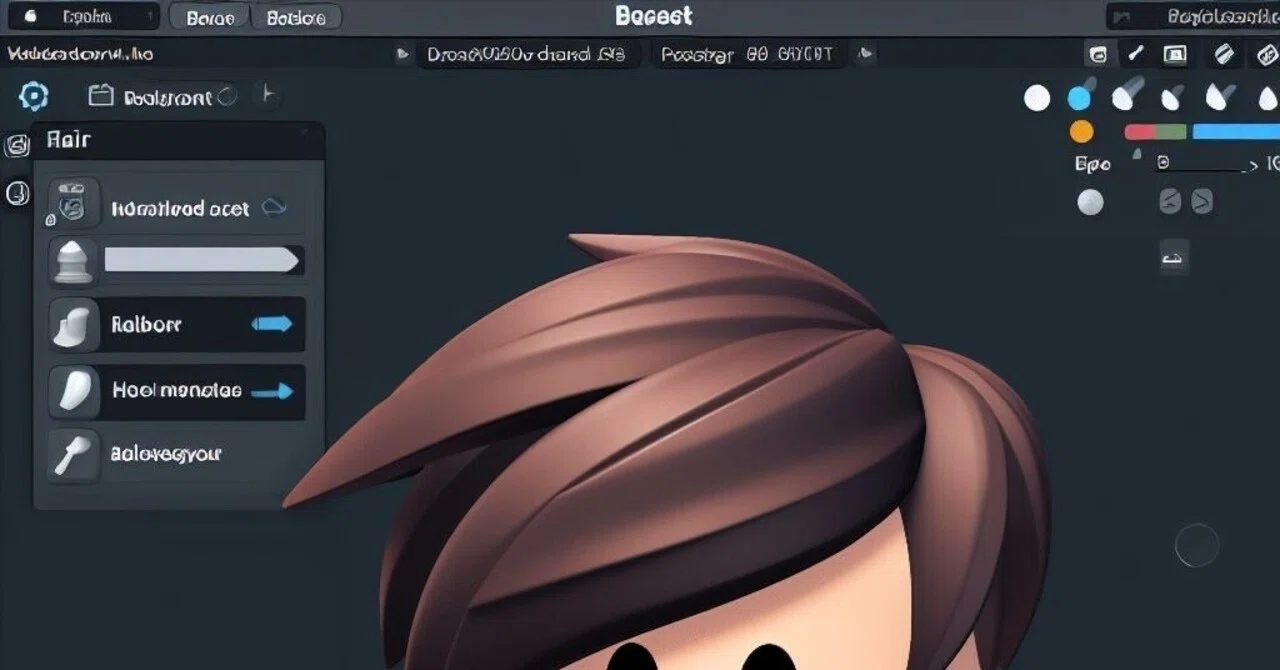 [Roblox]Blender初心者が髪を作ってみた｜Misaki