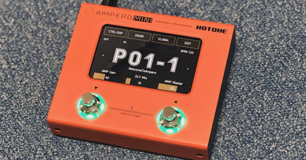 AMPERO MINIをMIDIで制御する｜naundz