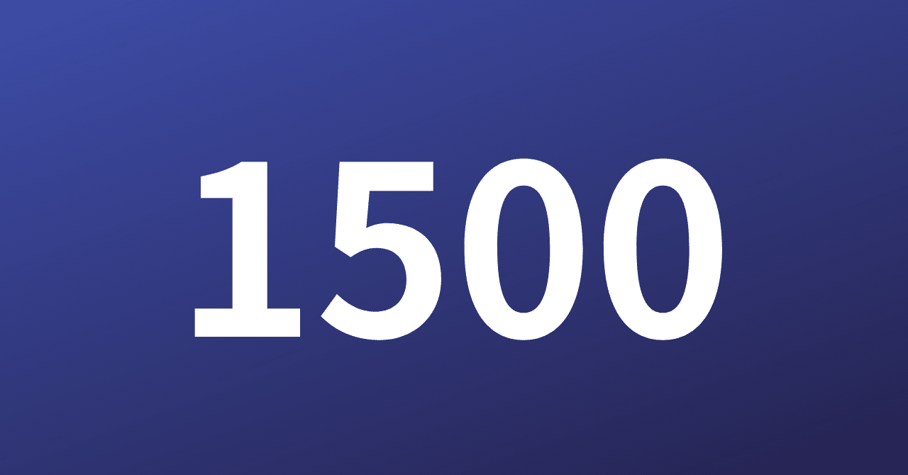 感謝のnote毎日更新1500日目到達｜シゲク@一番有料noteを読んでいる人