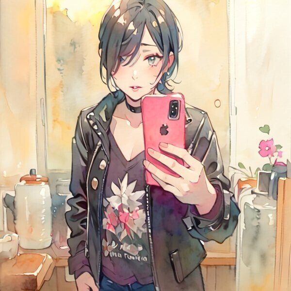 SimejiのAIイラスト 若い頃の自分とちょっと前の自分と今の自分を読み込ませてみた｜きょうな