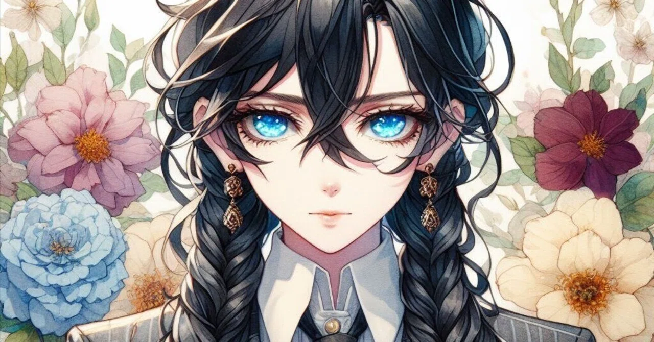 AIイラスト呪文【braid】⇒【三つ編み】｜カクヨさん🐱猫耳VTuber