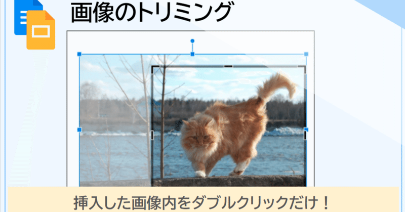 Google ドキュメント / スライドで挿入した画像を簡単に切り抜き（トリミング）｜Teeda